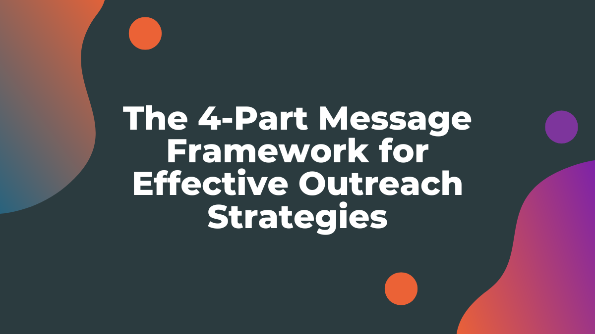 The 4 Part Message Framework For Effective Outreach Strategies